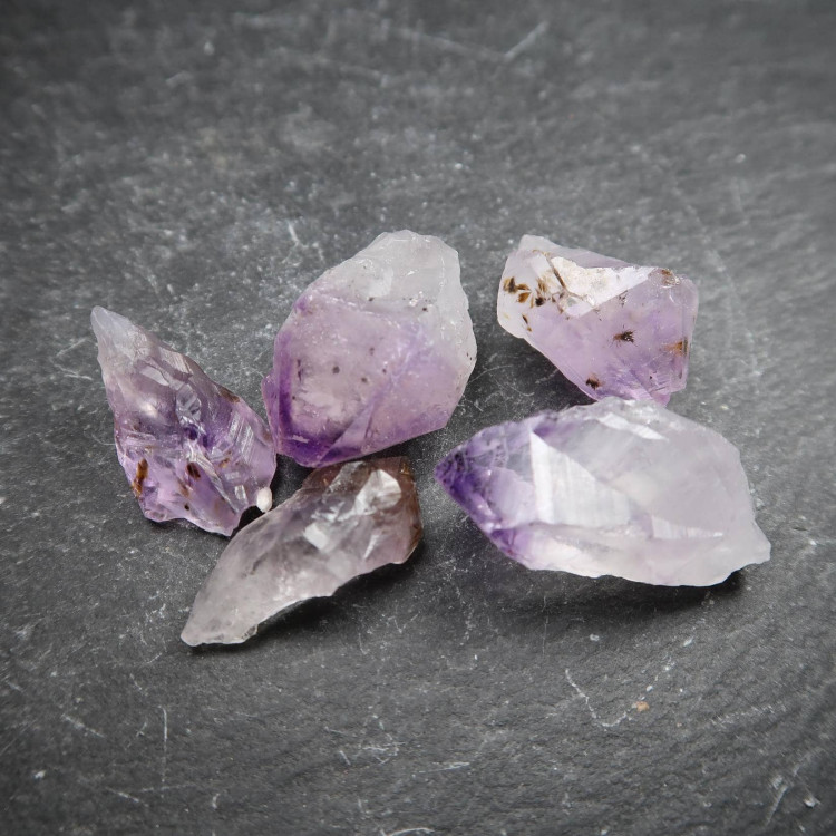Amethyst Points with Goethite Inclusions - Buy Amethyst Specimens UK