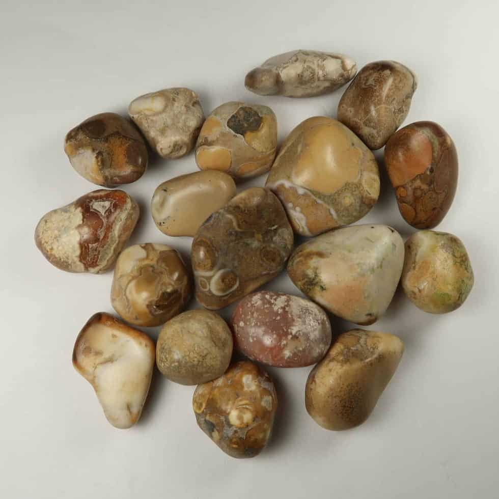 Puddingstone conglomerate tumblestones | Buy tumbled stones online UK