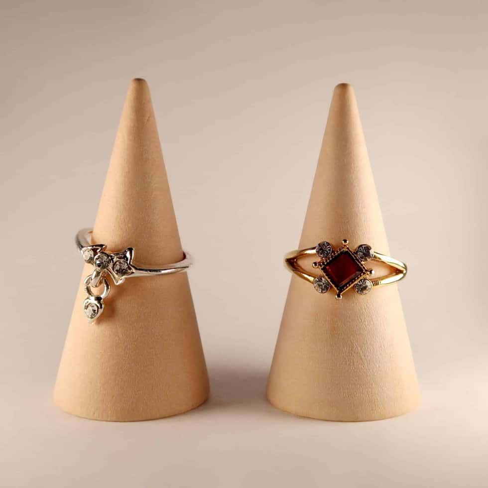 Ring display stands for jewellers | Wooden ring stands | UK