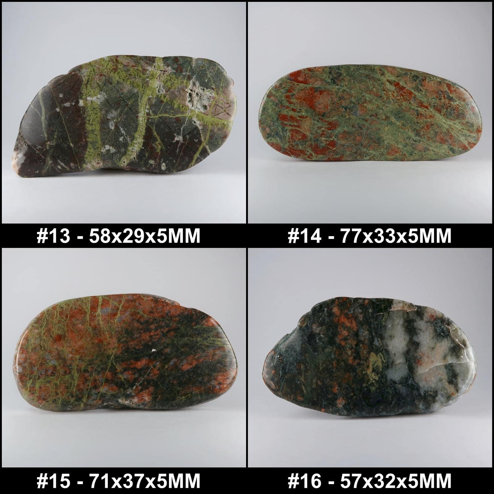 Polished Lewisian Gneiss slices | Mineral Specimens from the UK