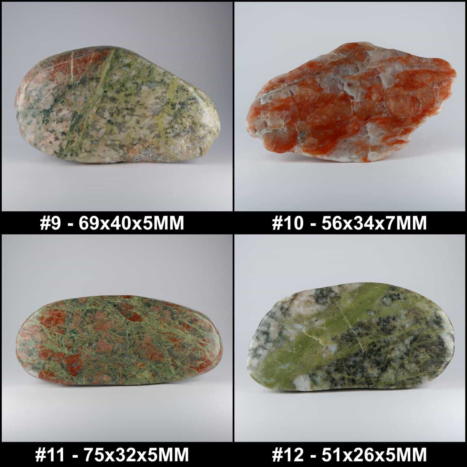 Polished Lewisian Gneiss slices | Mineral Specimens from the UK