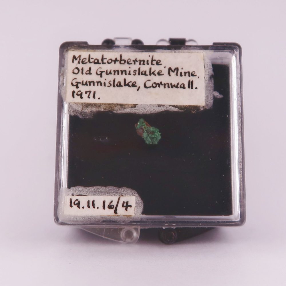 Torbernite (and Meta-Torbernite) from Old Gunnislake Mine