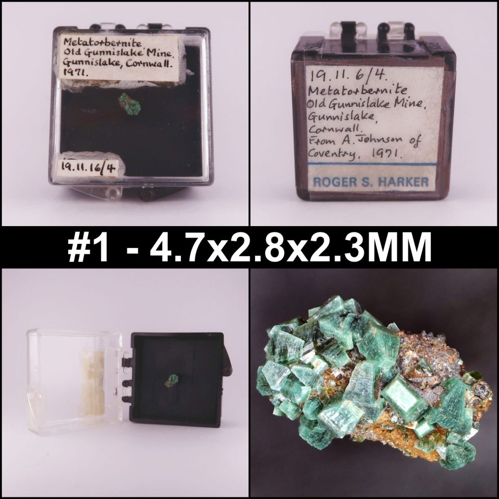 Torbernite (and Meta-Torbernite) from Old Gunnislake Mine