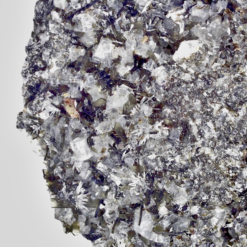 Nepheline & Calcite from Graulay quarry, Vulkaneifel, Germany