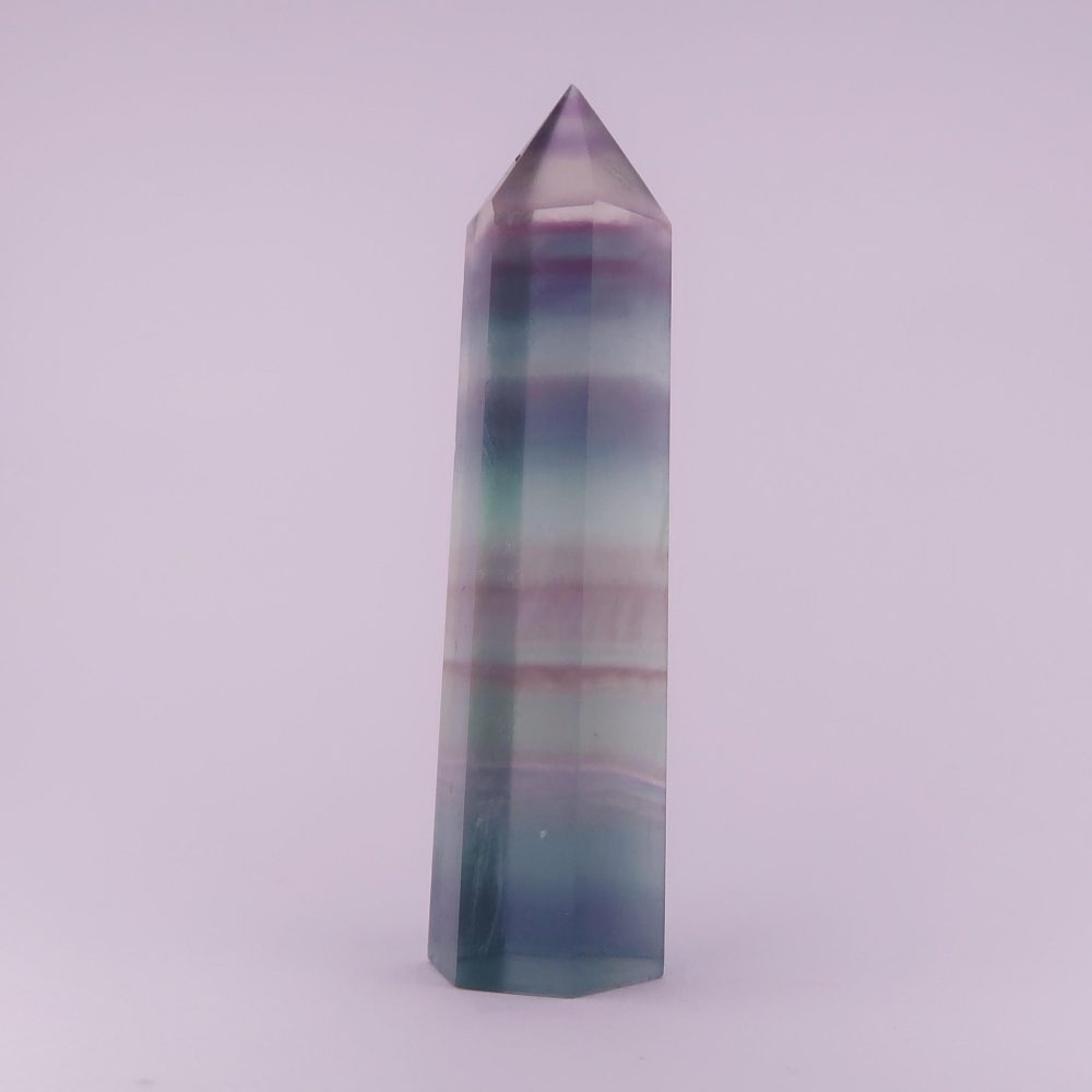 Rainbow Fluorite obelisks | Carved Fluorite Points