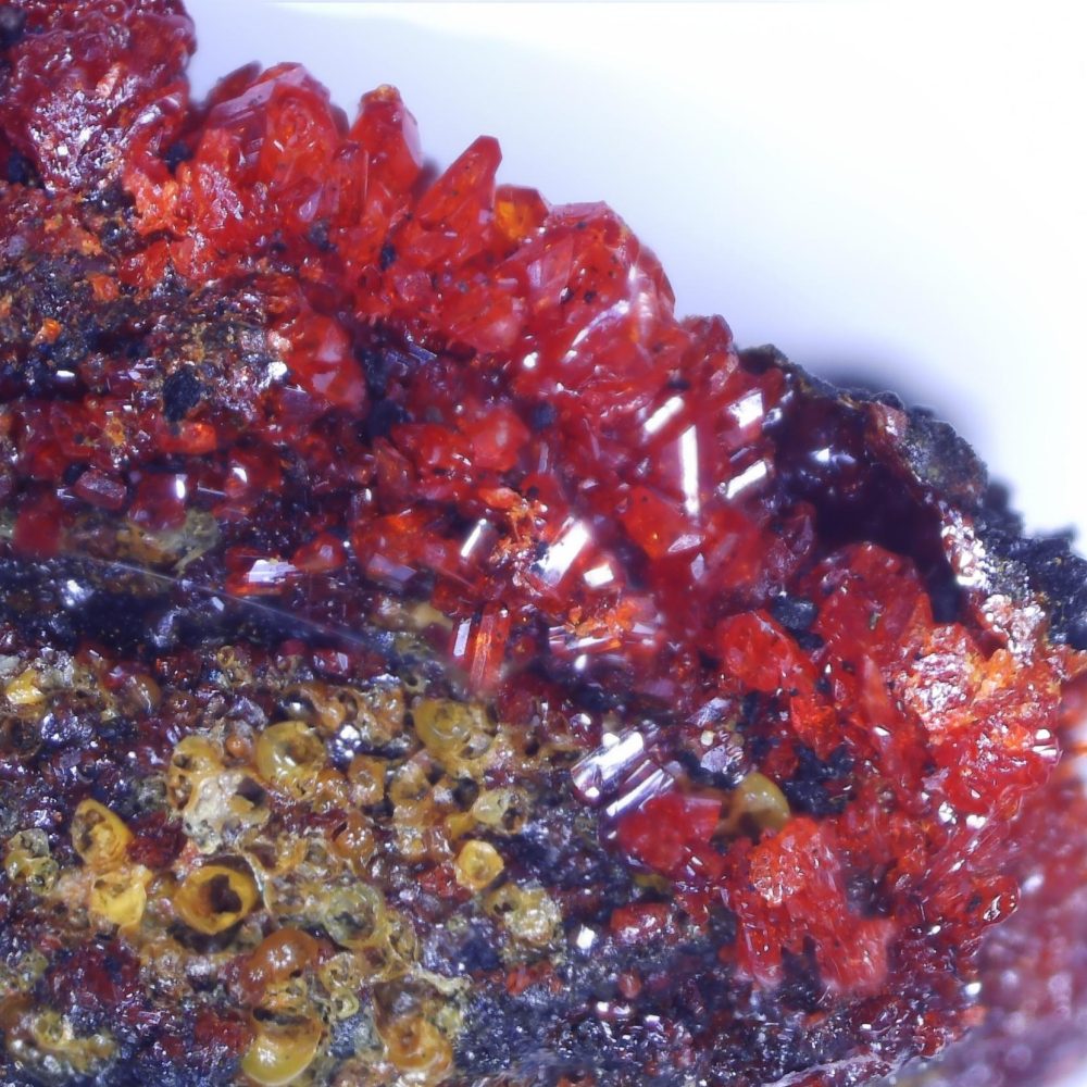 Realgar from La Ricamarie, Saint-Étienne, Loire, France