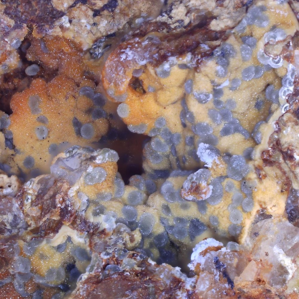 Scorodite from Penberthy Croft Mine, St Hilary, Cornwall