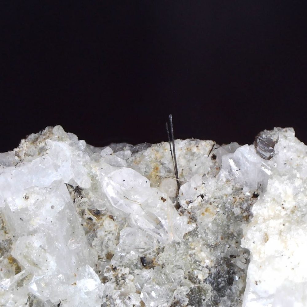 Rutile from Twll Maen Grisial, Fron Olau, Gwynedd, Wales